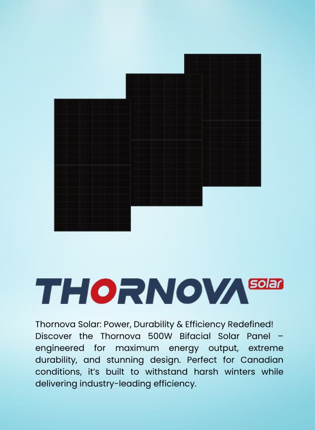 Thornova 500W N-Type Bifacial Solar Panel – TS‑BBT54(500) – CDN Solar